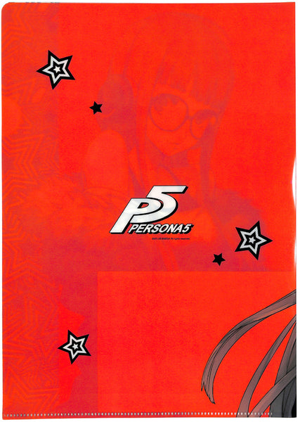 Persona 5 Clear File Sega Lucky Kuji Light Prize A4 Clear File Futab
