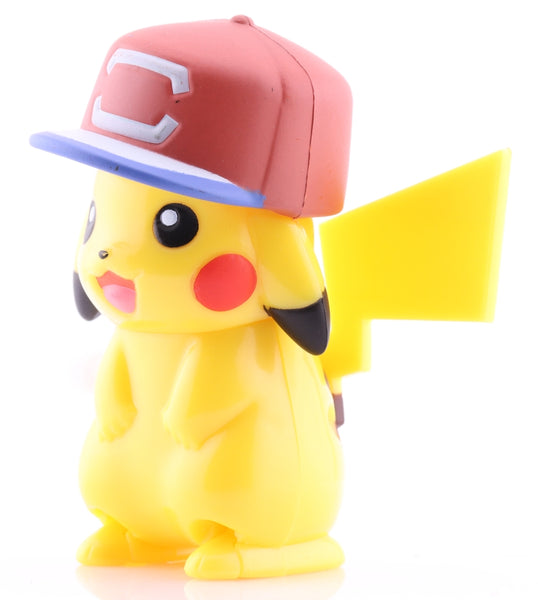 Pokemon Figurine - Ash's Pikachu Alola Cap Version Wind-Up Toy Figurin ...