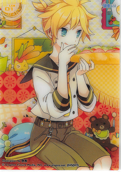 Vocaloid Trading Card - LEN 01 (HOLO) Clear Card Collection Len Kagami ...