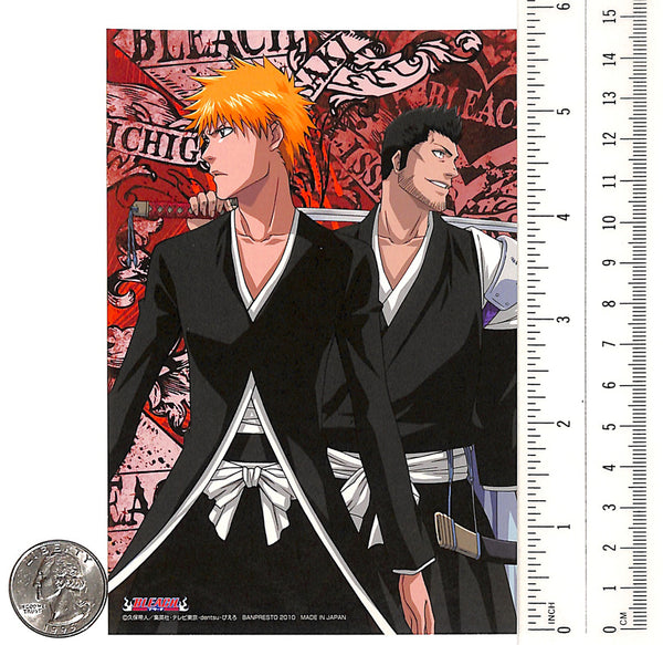 Bleach Sticker - A6 Sticker Ichiban Kuji F Prize Ichigo and Isshin Kur ...