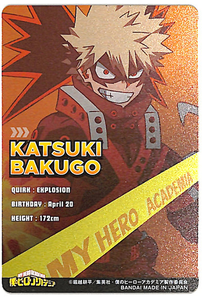My Hero Academia Trading Card - 02 FOIL Metal Card Collection Katsuki ...