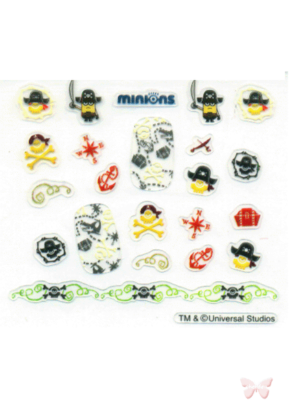 Minions Sticker - Minions Nail Seal #5 Eye Matie (Stuart and Kevin ...