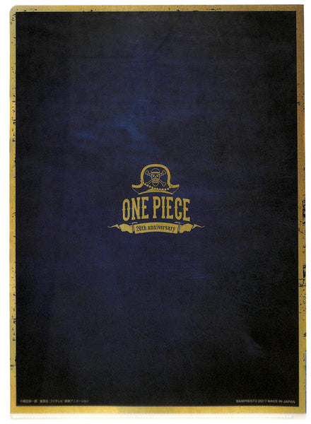 One Piece Clear File - Ichiban Kuji Prize L 20th Anniversary A4 Clear ...