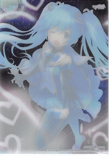 Vocaloid Trading Card - MIKU 101 (HOLO) Clear Card Collection Miku Hat ...