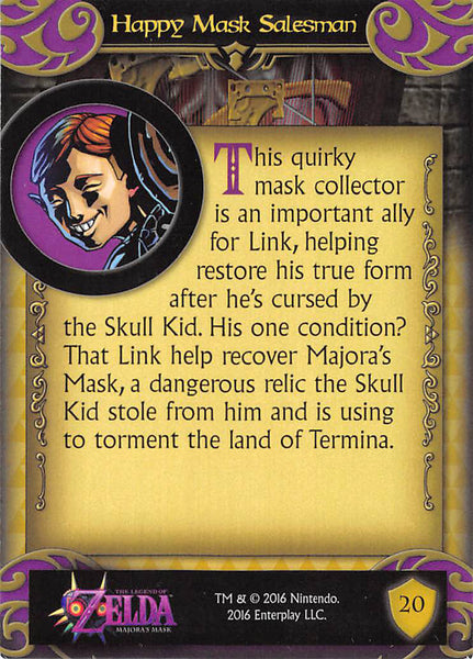 Legend of Zelda Trading Card - 20 Happy Mask Salesman (Majora's Mask ...